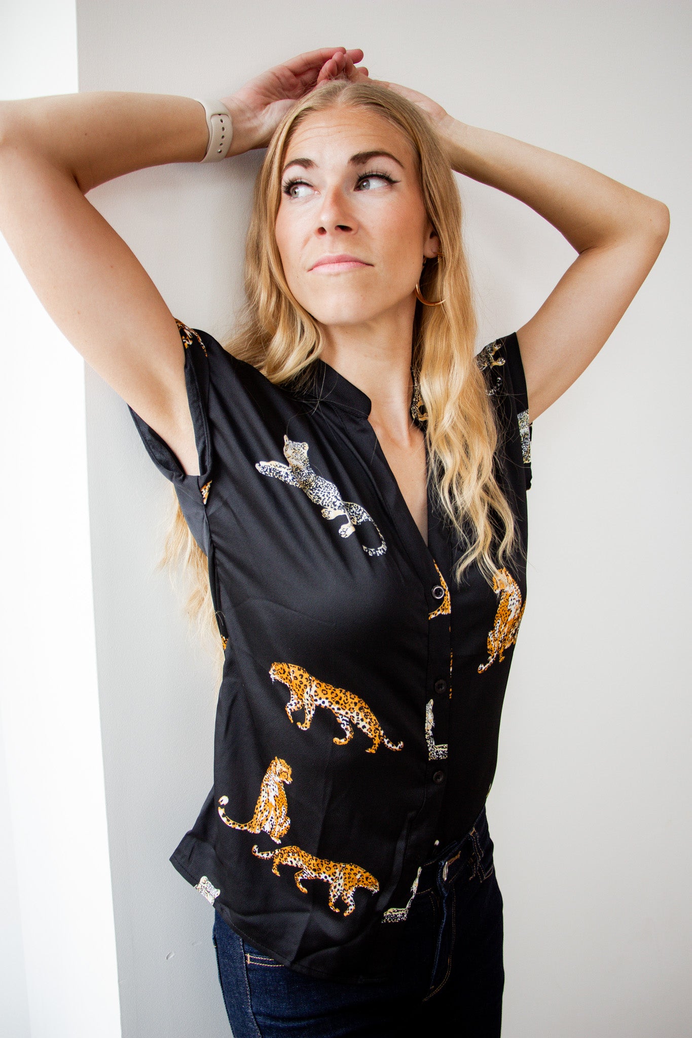 born to be wild satin shirt – Alpine Lily Boutique